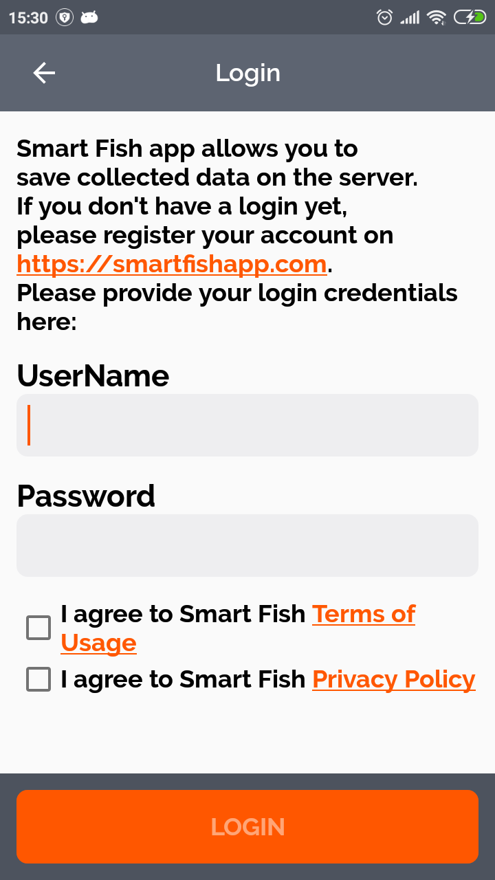 Profile & Settings – SmartFish